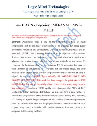 Edics categories imd anal msp mult | PDF