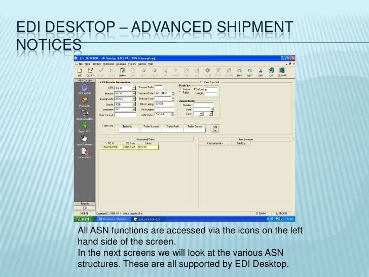 EDI Desktop - ASNs made Easy