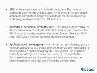 EDI Dictionary & Terminology | PPT