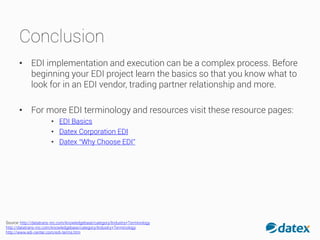 EDI Dictionary & Terminology | PPT
