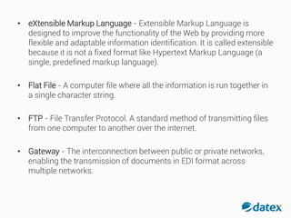 EDI Dictionary & Terminology | PPT