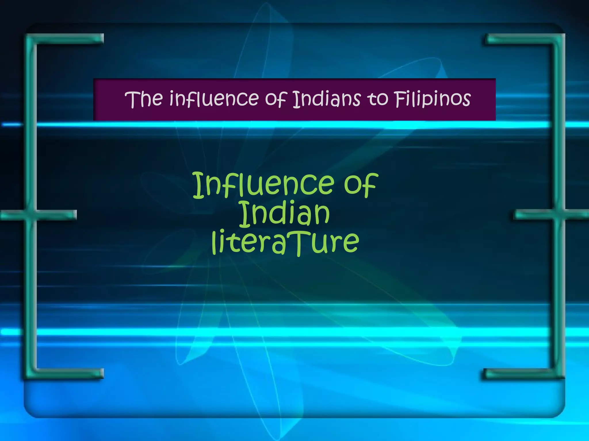 THE INFLUENCE OF INDIAN CIVILIZATION - History1 | PPT