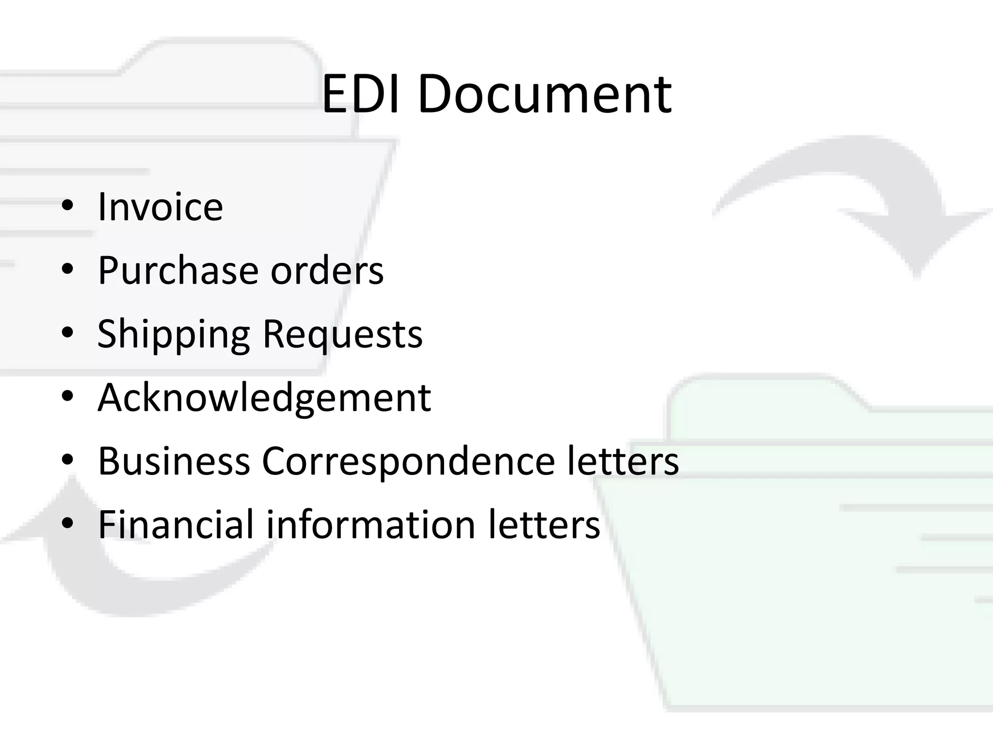 EDI (electronic data interchange) | PPTX