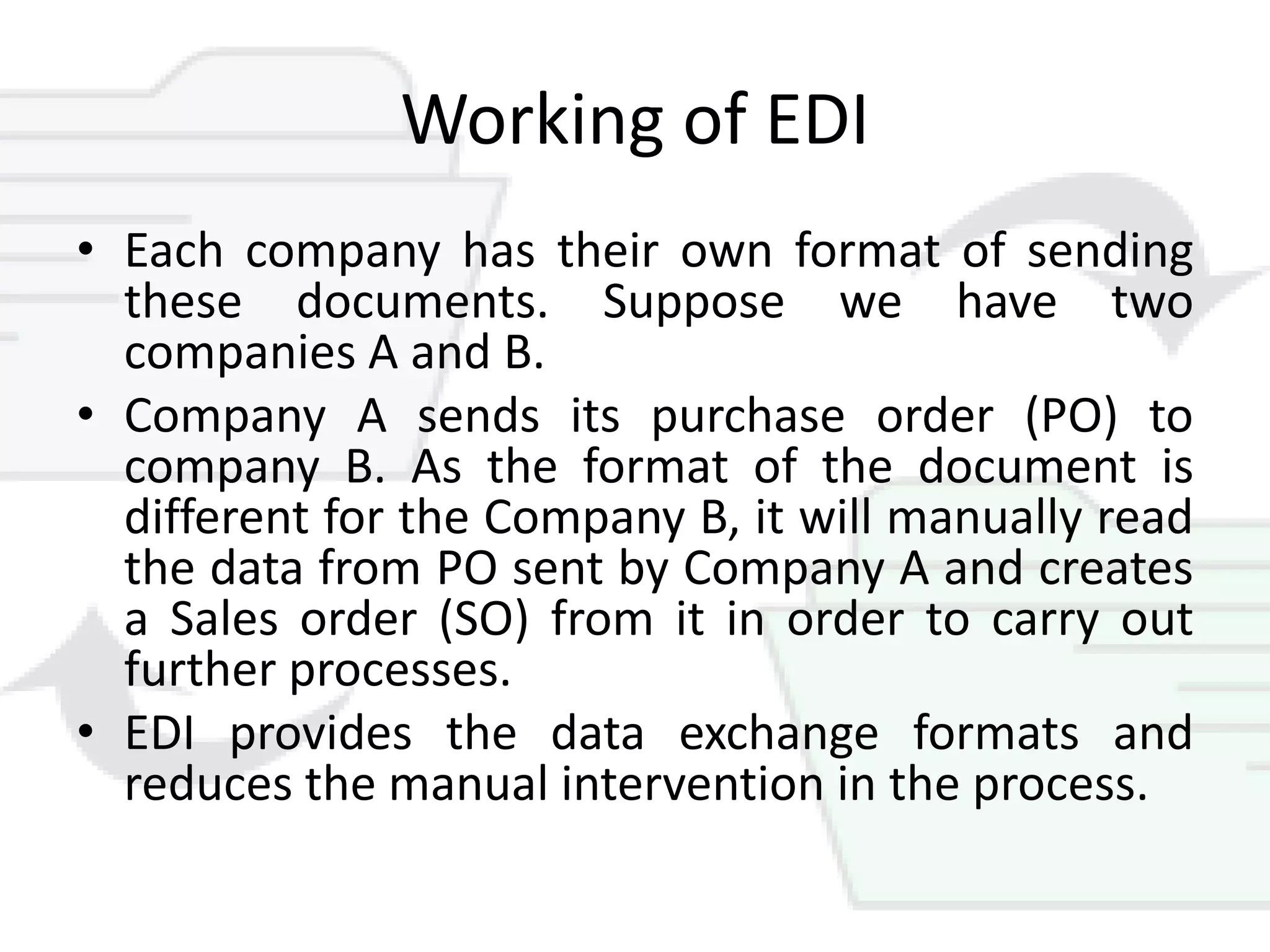 EDI (electronic data interchange) | PPTX