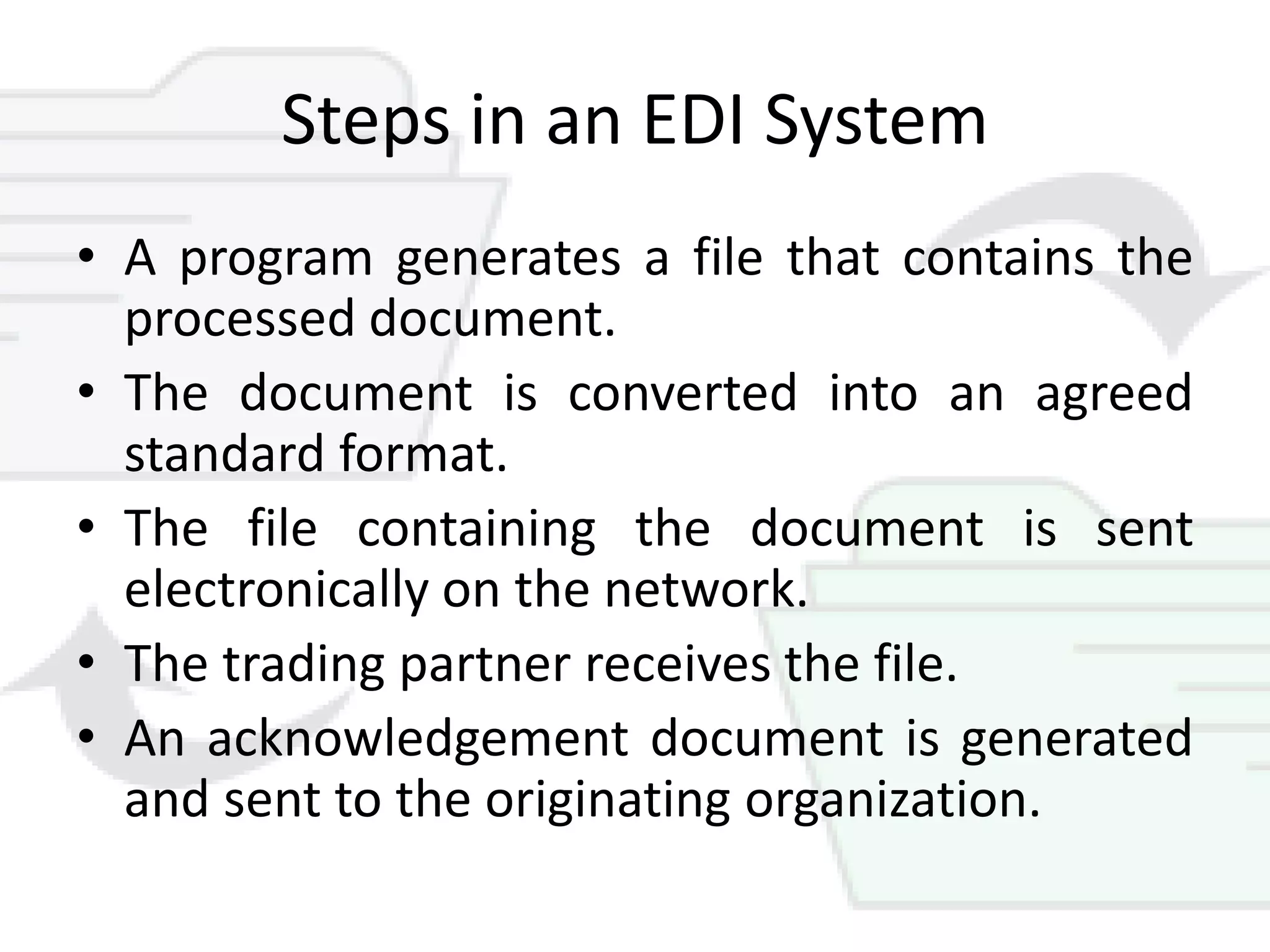 EDI (electronic data interchange) | PPTX