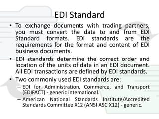 EDI (electronic data interchange) | PPTX