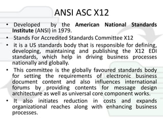 EDI (electronic data interchange) | PPTX