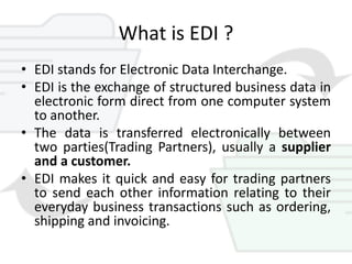 EDI (electronic data interchange) | PPTX
