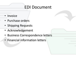 EDI (electronic data interchange) | PPTX