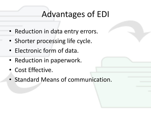 EDI (electronic data interchange) | PPTX