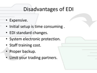 EDI (electronic data interchange) | PPTX