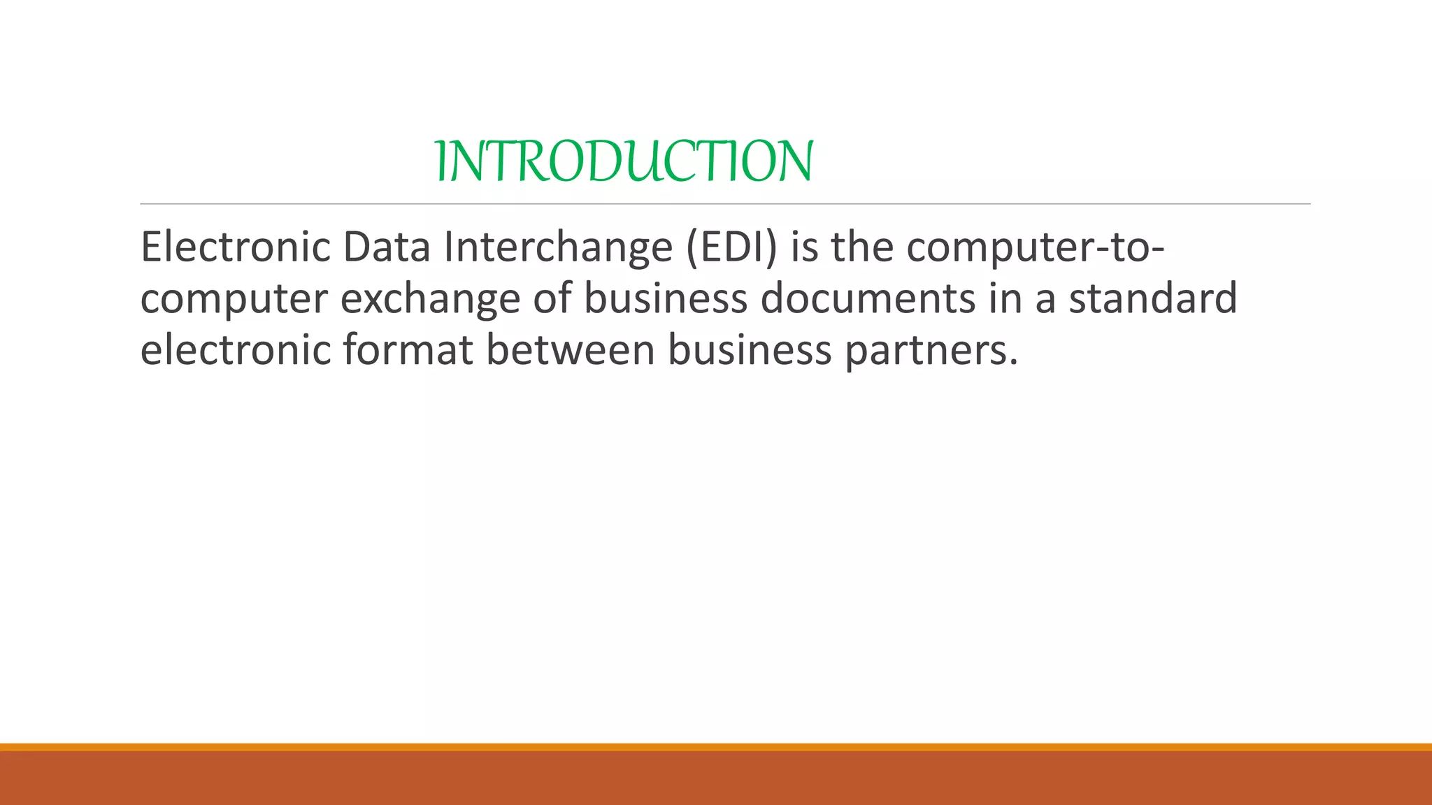 Edi (electronic data interchange)retail marketing | PPT