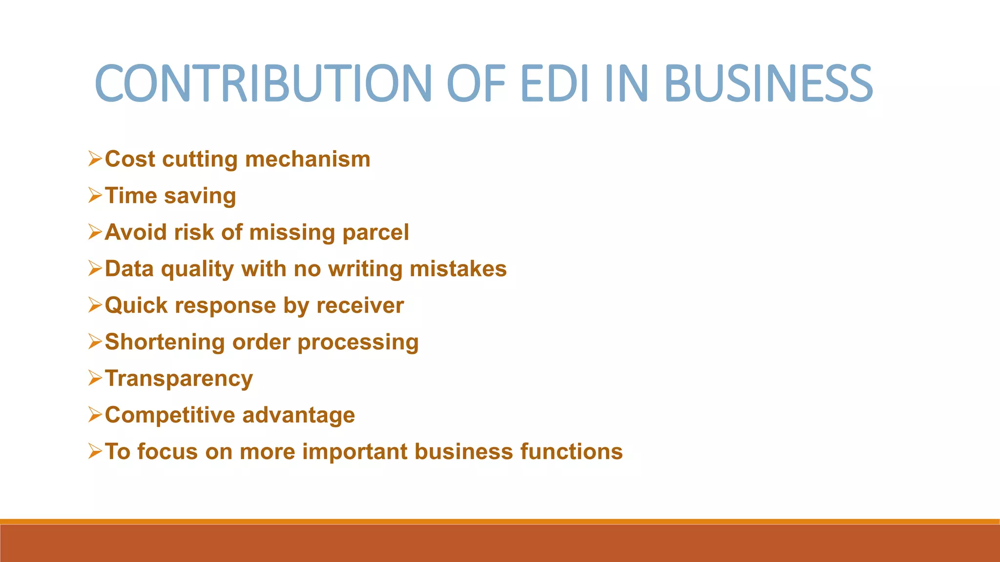 Edi (electronic data interchange)retail marketing | PPT