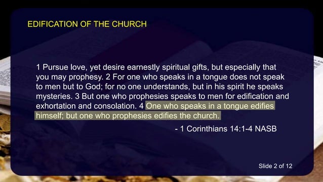 Edification of the Church | PPTX