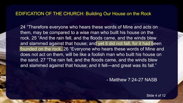 Edification of the Church | PPTX