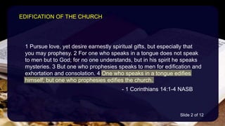 Edification of the Church II | PPT