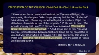 Edification of the Church II | PPT