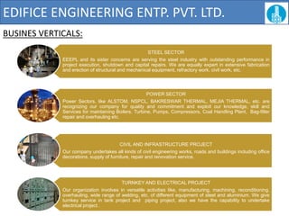 Edifice engineering enterprise pvt. ltd. presentation | PDF