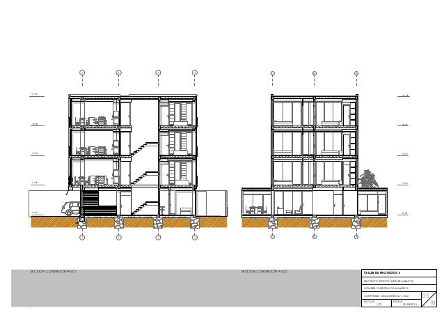 Edificio de vivienda multifamiliar 4 plantas