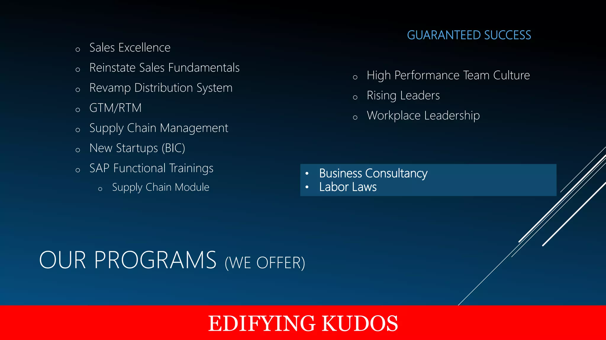Edifying kudos profile | PPTX