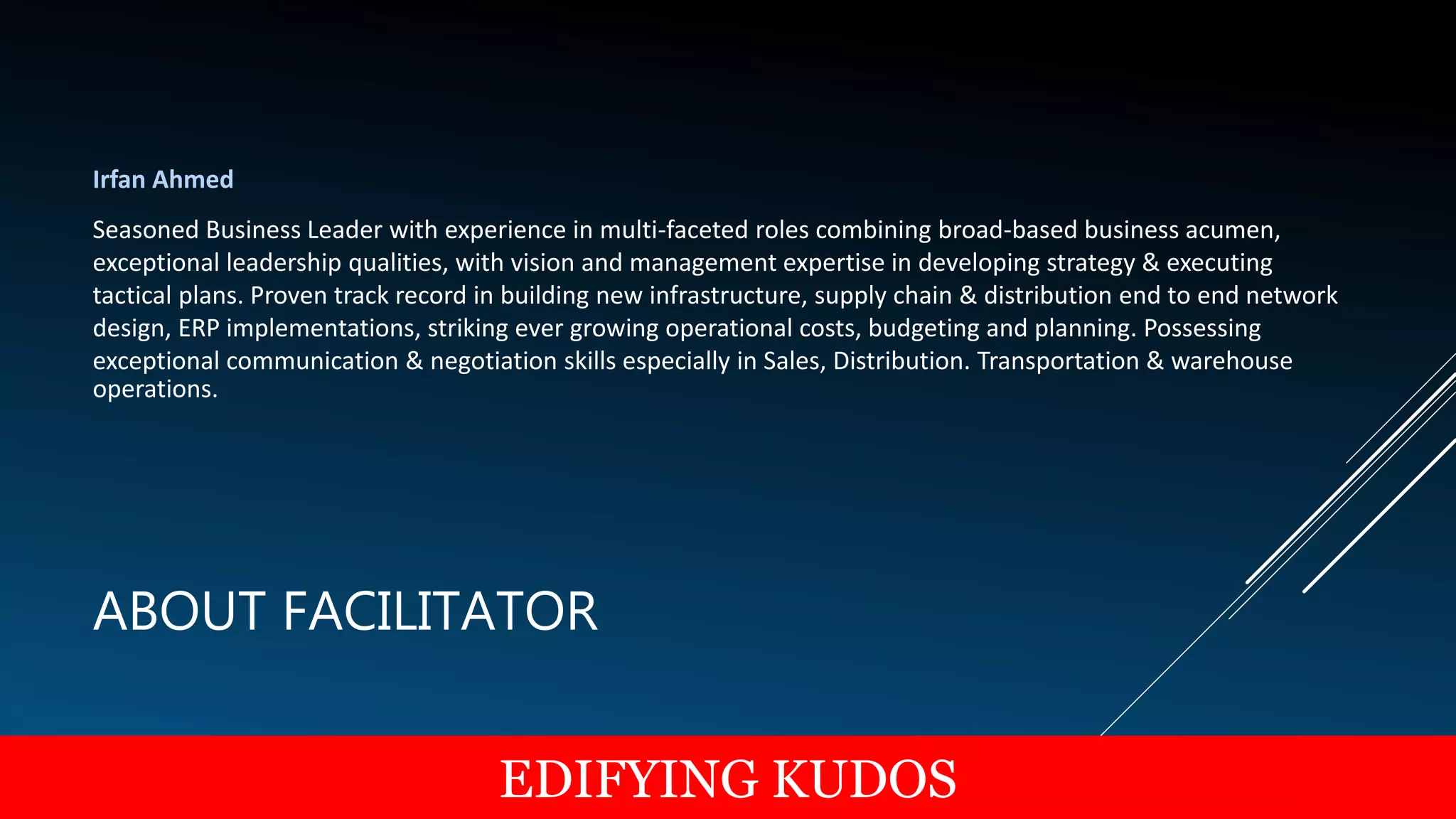 Edifying kudos profile | PPTX