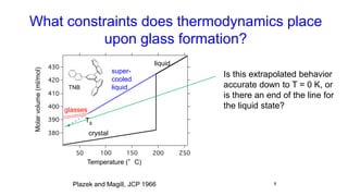 Thermodynamics and Dynamics of Glasses | PPTX