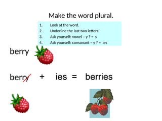 EDI Lesson - Plural Nouns.ppt..................... | PPT