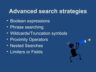 Advanced online search strategies | PPT