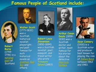 Famous People In Scotland