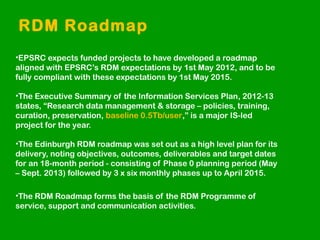 RDM Priorities, Stakeholders, Practice | PPT