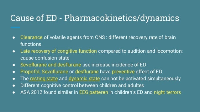 Emergence Delirium in children