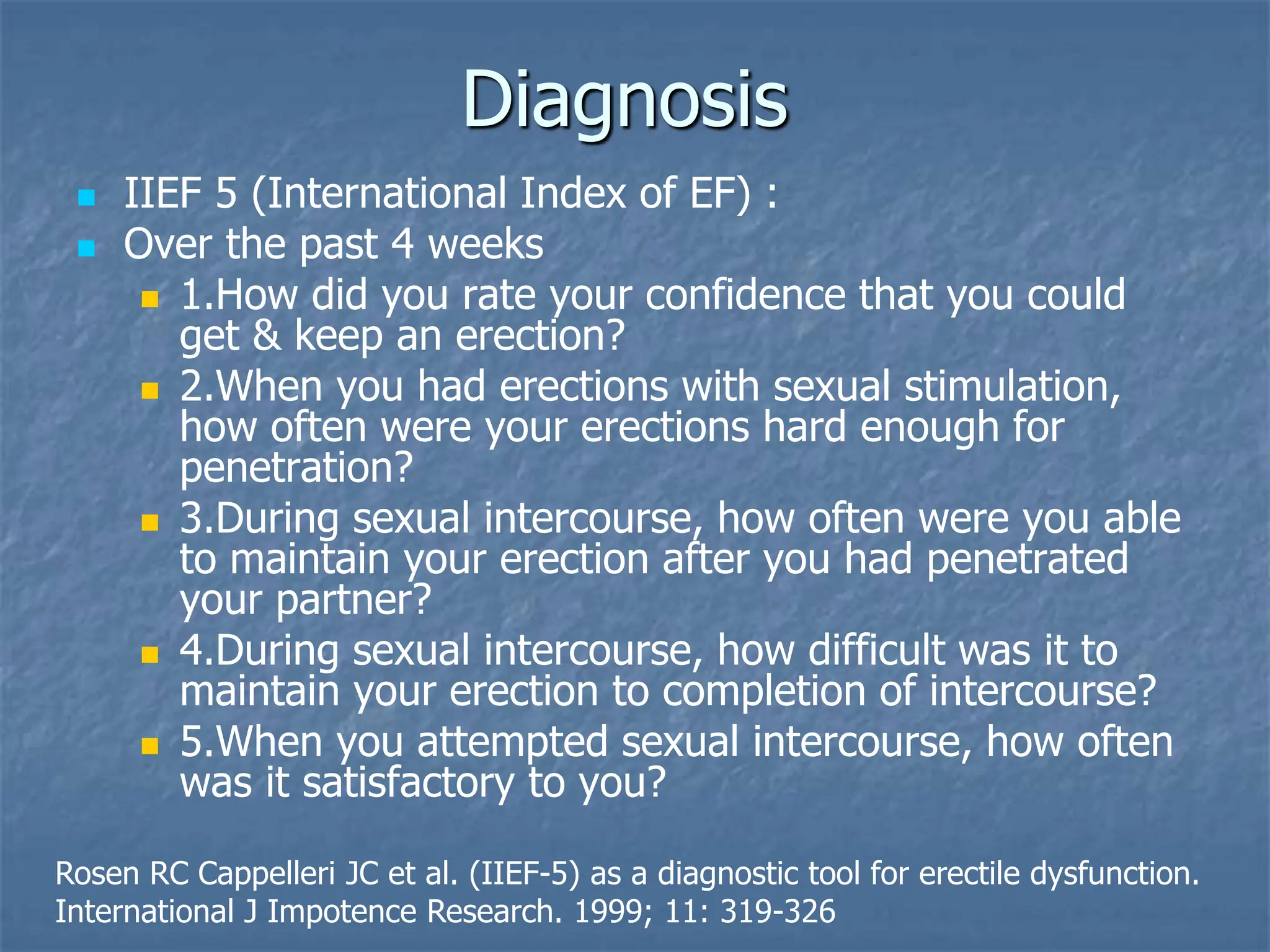 erectile dysfunction in diabetic patients.pptx | Sexual Conditions ...