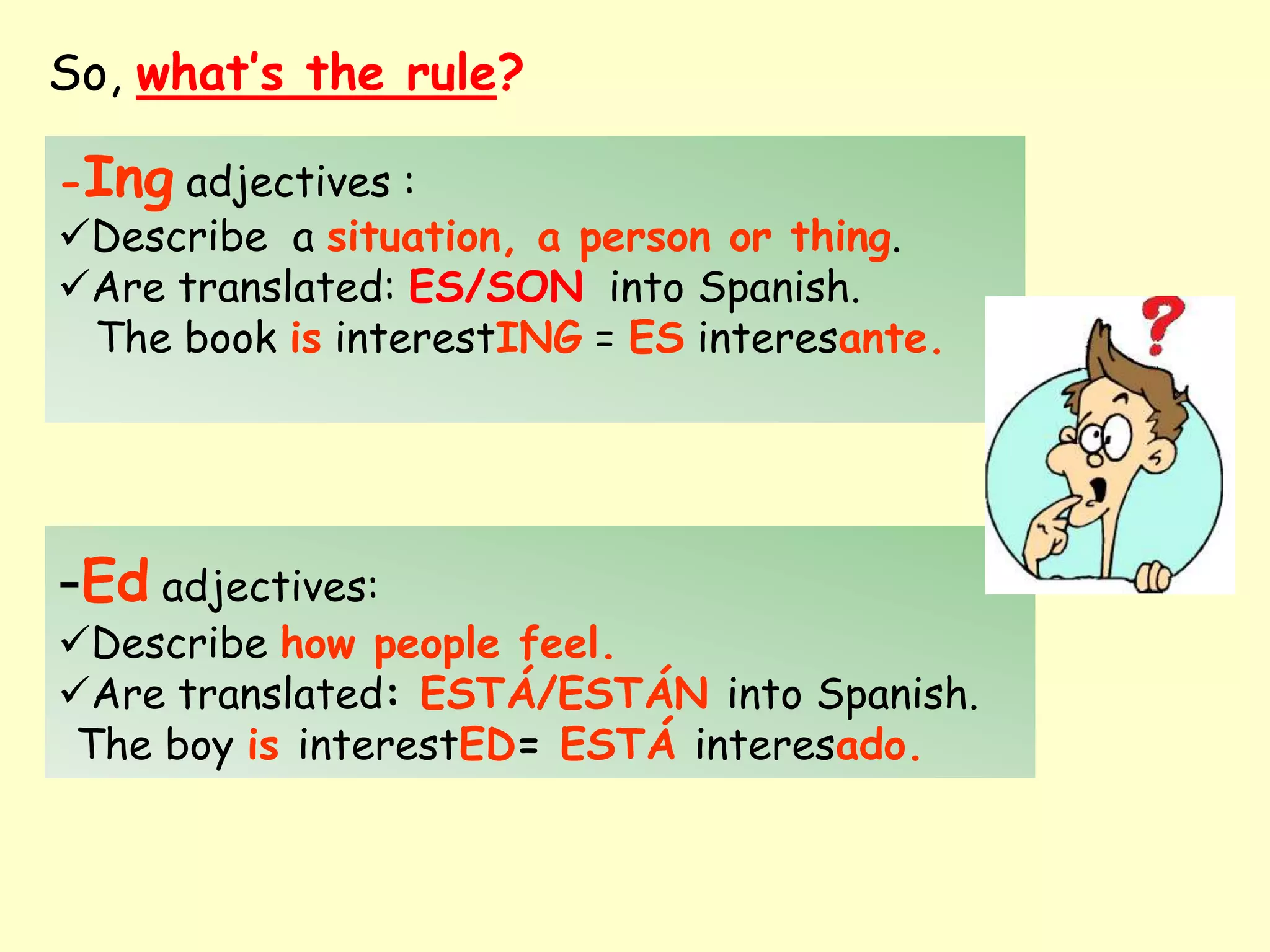 Ed ing adjectives | PPT