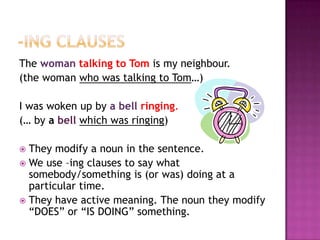 Ed Ing Clauses | PPT