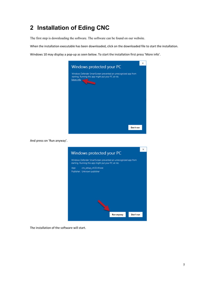 Eding_CNC_Software_installation_manual.pdf | Operating Systems | Computer Software and Applications