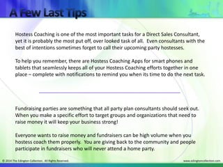 The Edington Collection Hostess Coaching | PPT