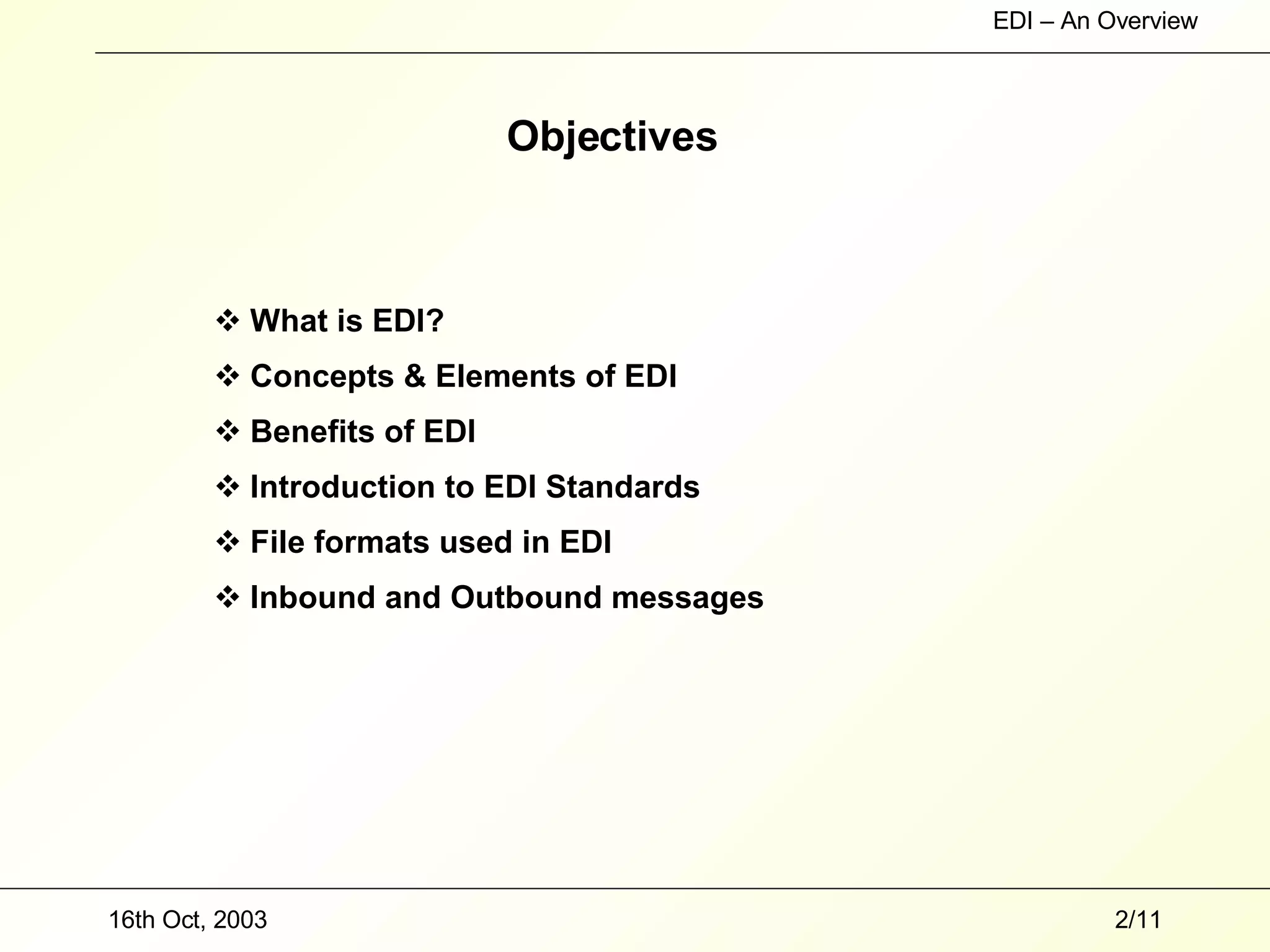 Edi Overview | PPT | Technology & Computing
