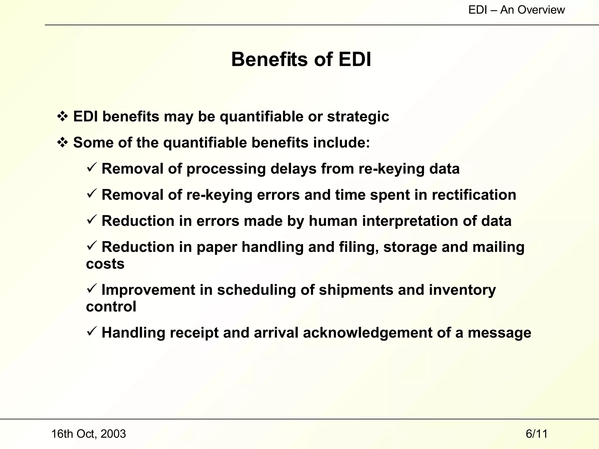 Edi Overview | PPT | Technology & Computing