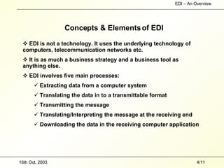 Edi Overview | PPT | Technology & Computing