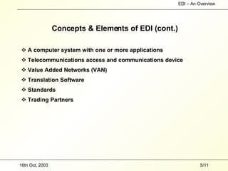 Edi Overview | PPT | Technology & Computing