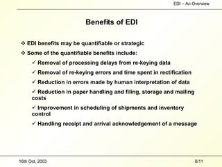 Edi Overview | PPT | Technology & Computing