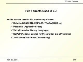 Edi Overview | PPT | Technology & Computing