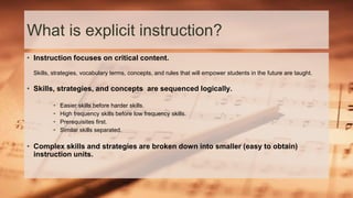 EDI (Explicit Direct Instruction) presentation | PPTX