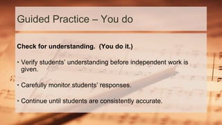 EDI (Explicit Direct Instruction) presentation | PPTX | Professional School | Postgraduate Education