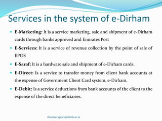 e Dirham | PPTX | Credit Cards | Personal Debt