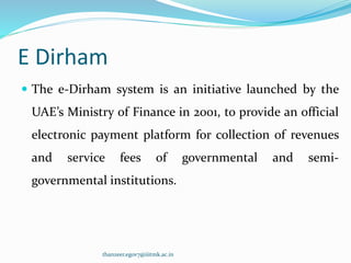 e Dirham | PPTX | Credit Cards | Personal Debt