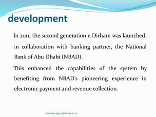 e Dirham | PPTX | Credit Cards | Personal Debt