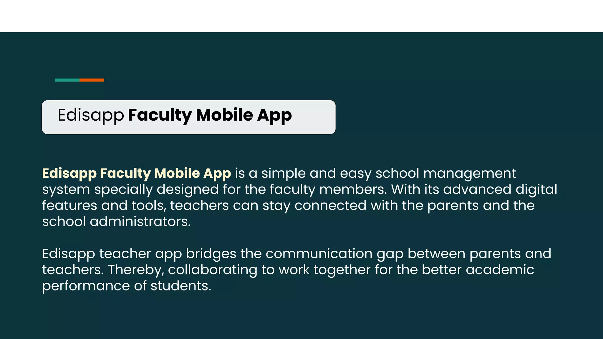 Best school management system | Edisapp | PPTX