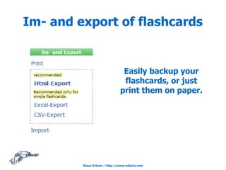 Ediscio: The online flashcard application | PDF