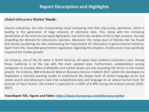 eDiscovery Market PPT: Trends and Dynamics, Drivers, Competitive ...